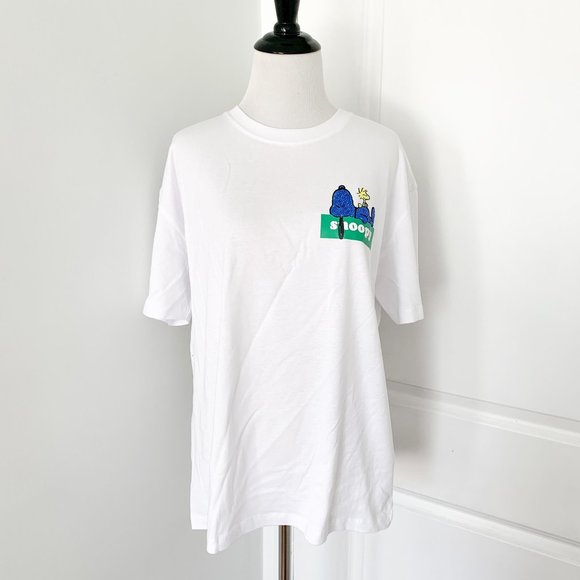 Zara | Tops | Zara Sequined Snoopy Peanuts Tshirt | Poshmark